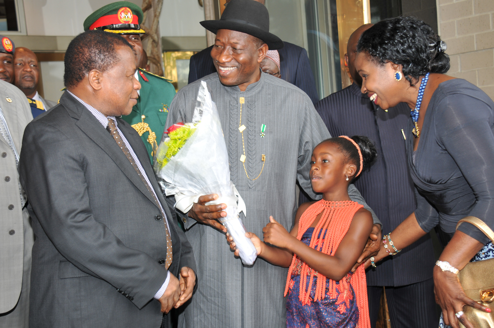 Photo News: President Jonathan arrives Washington DC, Sunday, August ...